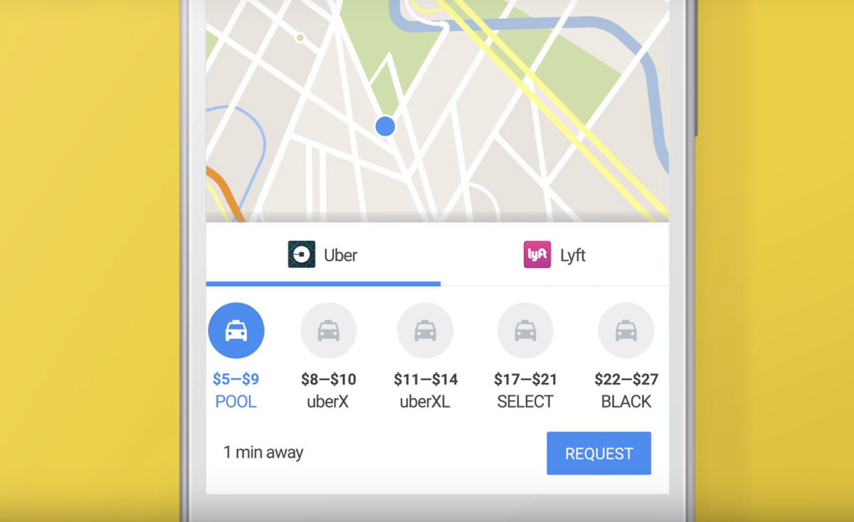 Ya puedes pedir un UBER desde Maps - Dominio Libre
